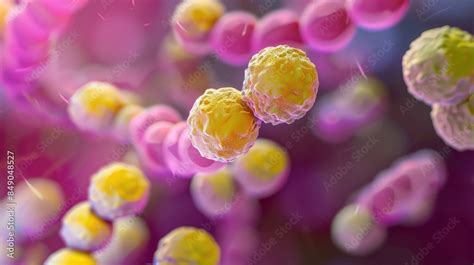 Streptococcus Pyogenes Bacteria 3d Computer Illustration Of Streptococcus Pyogenes Or Group A