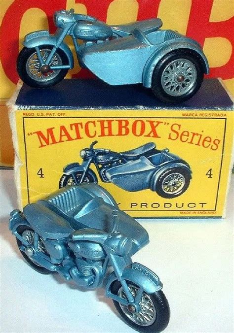 Vintage Metal Toy Motorcycle With Sidecar Retro Speelgoed