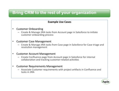 Integrating Salesforce With Confluence And Jira Using Zagile Teamwork Slides Ppt
