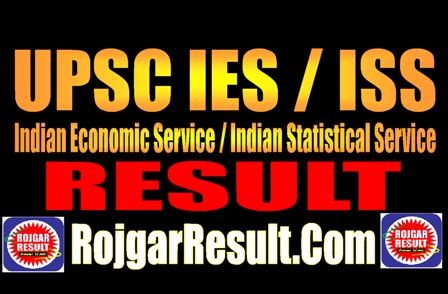 UPSC IES ISS Final Result 2025