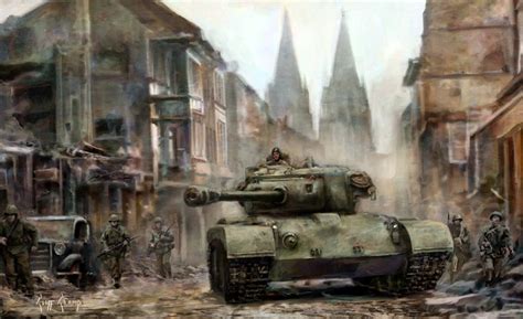 Cliff Cramp Illustration — M26 Pershing In Cologne World Of Tanks On 6