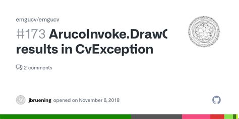Arucoinvokedrawcharucodiamond Results In Cvexception · Issue 173 · Emgucvemgucv · Github