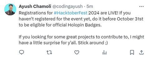 Ayush Chamoli On Linkedin Hacktoberfest