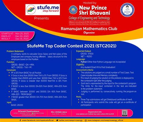Stufeme Top Coder Contest 2021 Stc2021 Stufeme