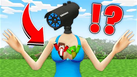 JJ And Mikey HIDE In UNDERWEAR OF CAMERA WOMAN In Minecraft Maizen YouTube