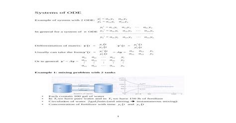 Pdf Systems Of Ode Departamento De Astronomia Dcnye Of Ode Example Of System With 2 Ode