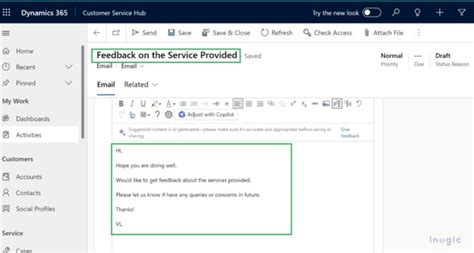 Activate Copilot In The Email Rich Text Editor For Dynamics 365 Crm