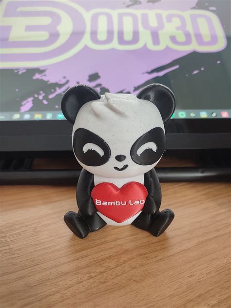 Free Stl File Bambu Lab 3 Pandas By Body3d 🥼・3d Printing Template To Download・cults
