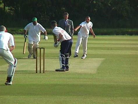 Taverners David Swift Facing The Clayton Youth Bowling During His Innings Of 27