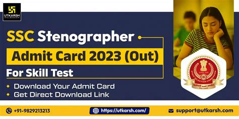 Ssc Stenographer Admit Card 2023 Out For Skill Test