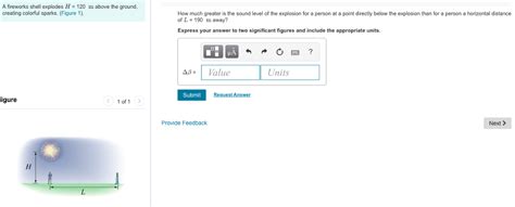 Solved A Fireworks Shell Explodes H Mabove The Ground Chegg