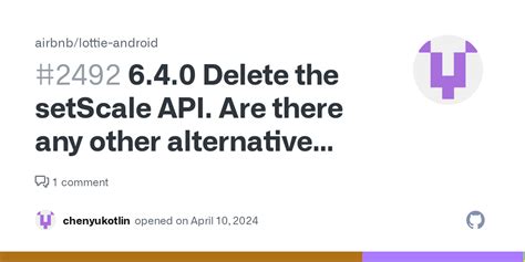 6 4 0 delete the setscale api are there any other alternative apis that do the same thing as