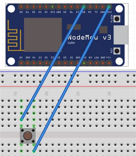 사물인터넷 18 New NodeMCU v3 아두이노 호환 보드의 내장 LED 및 입력 핀 사용법