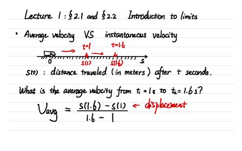 Lecture 1 §21 22 Introduction To Limits Lecture 1 32 And 32