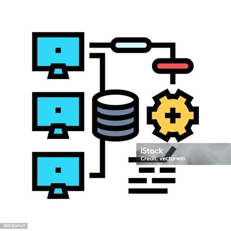 지속적 통합 소프트웨어 컬러 아이콘 벡터 일러스트레이션 개발에 대한 스톡 벡터 아트 및 기타 이미지 개발 데이터 벡터 Istock