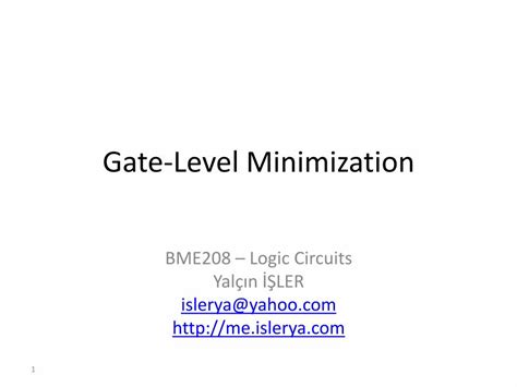 Pdf Gate Level Minimization İfilesbme208