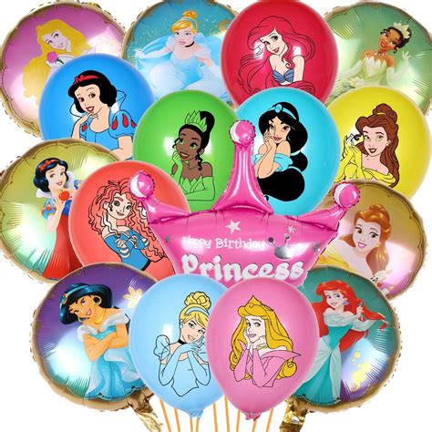 Globos De Princesa Decoraciones De Fiesta De Cumplea Os De Princesa Con Globos De Aluminio