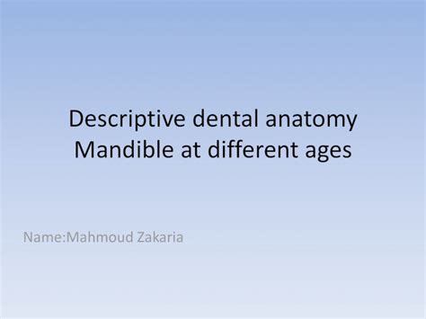 Pdf The Mandible At Different Ages And Importance Of Proximal Spaces Dokumen Tips