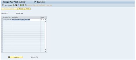 OPGP SAP Tcode Material PRT Maintenance Task List OPGP SAP Tcode Material PRT Maintenance Task List