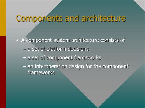 Ppt Developing Component Based Systems Architecture Design And Implementation Powerpoint