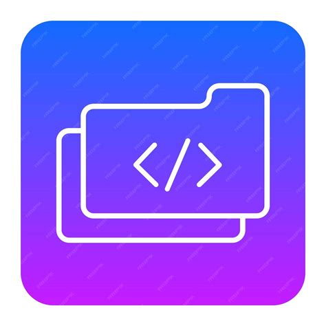 Premium Vector Coding Folder Vector Illustration