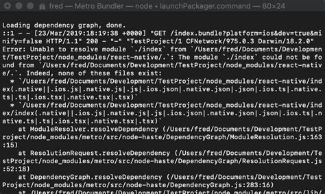 Metro Bundler Looking For Js Files In React Native Directory Stack