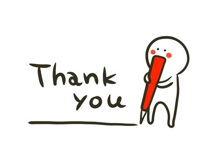 Free Vectors Illustration Of A Stickman Saying Thank You