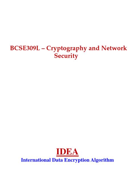 Module 2 Symmetric Encryption Algorithms Pdf