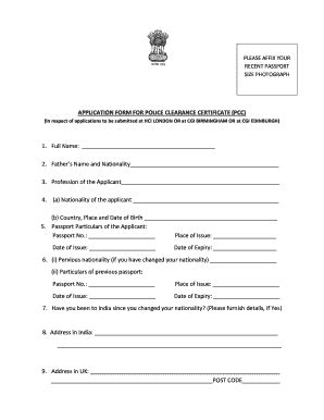 Pcc Application Fill Online Printable Fillable Blank PdfFiller