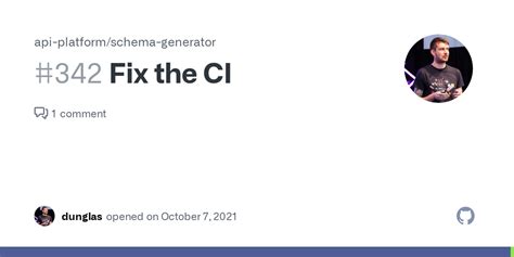 fix the ci · issue 342 · api platform schema generator · github