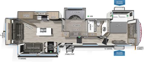 Campsite 36rf Campsite Reserve Floorplan Forest River Rv