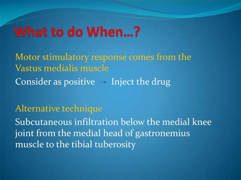 Ppt Peripheral Nerve Blocks Using Nerve Stimulator Powerpoint