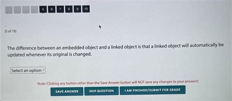 Solved The Difference Between An Embedded Object And A