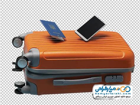 عکس با کیفیت چمدان مسافرتی و پاسپورت 11124876