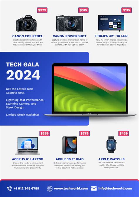 Tech Gala Flyer Template Easily Edit In Minutes With Glorify