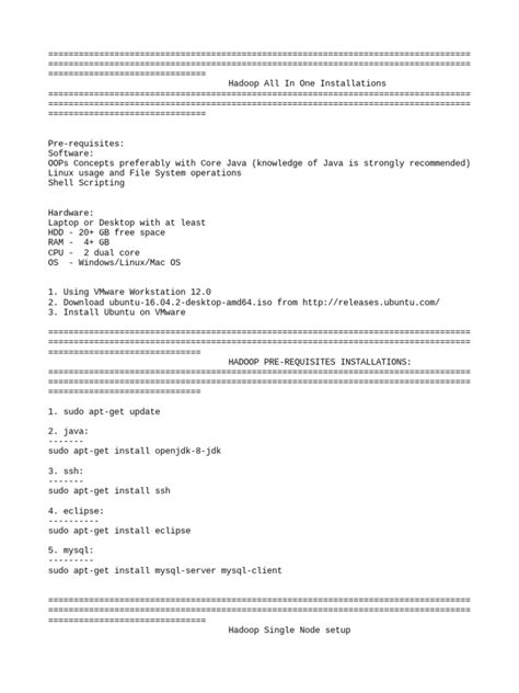 Hadoop All Installations Pdf Apache Hadoop Computer File