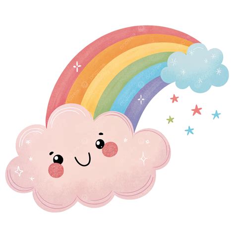Rainbow Cloud Vector Png Clipart Full Size Clipart