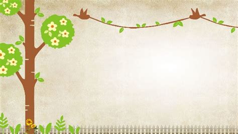 Simple Ppt Background Cartoon