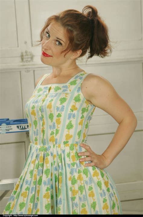 Hot Milf Dirty Angie Strips Vintage Dress To Show Long Legs And Sexy