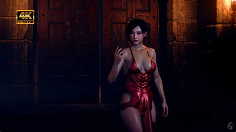 Resident Evil 4 Remake Ada Sexy Red Dress 4K60FPS YouTube