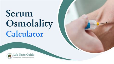 Serum Osmolality Calculator Lab Tests Guide