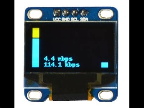 Bandwidth Monitor Using A Raspberry Pi And An OLED Display Raspberry Pi Raspberry Computer