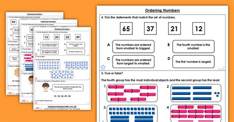 Ordering Numbers Homework Extension Year 1 Place Value Classroom Secrets Classroom Secrets