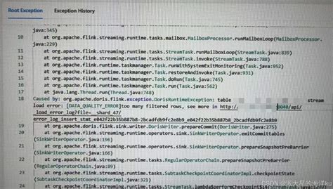 Flink Cdc同步mysql数据至doris及遇到的问题踩坑flink 写入doris表doris表有中文列名报错 Csdn博客