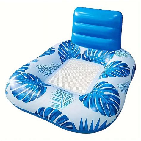 Pvc Inflatable Seat Pool Floating Row Inflatable Lounger Chair With