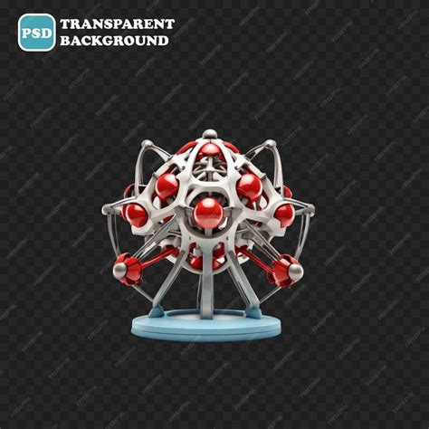 Atonium Icon Isolated 3d Render Illustration Premium Ai Generated Psd