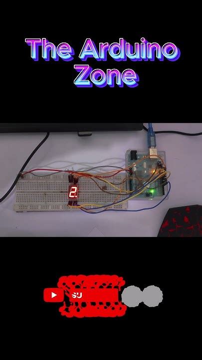 How To Make A 7 Segment Display Count With Arduino Youtube