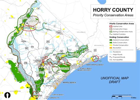 Detailed Map Of Horry County South Carolina
