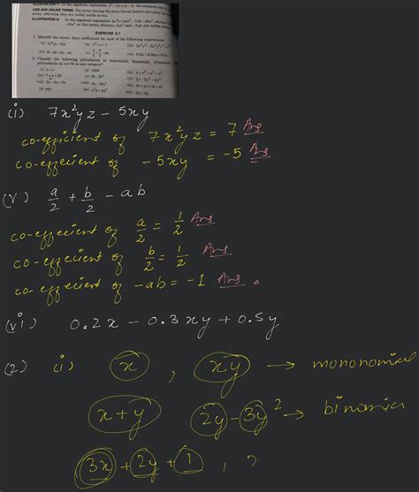 [solved] Classify The Following Polynomial As Monomial Binomial Trinomi