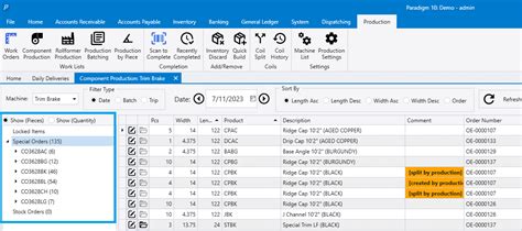 Component Tree Paradigm Erp By Paragon Documentation
